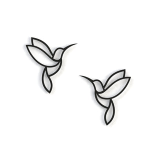 Hummingbird Duo Minimalist Metal Wall Art - MetWerks – MetWerks
